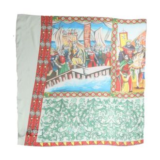 Dolce & Gabbana Foulard en twill de soie imprim&eacute; - Femme - Accessoires - Multicolore - Taille: ONE Size