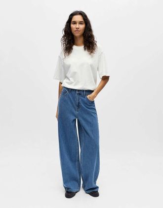 Object Denim-Jeans in Mittelblau