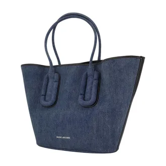 Marc Jacobs Womens The Tote Shopper Bag - Marc Jacobs Cotton Blue Totes-Shopping-Bags