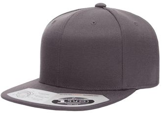Flexfit Herren 110 Klassische Snapback Hut, dunkelgrau, Einheitsgr&ouml;&szlig;e