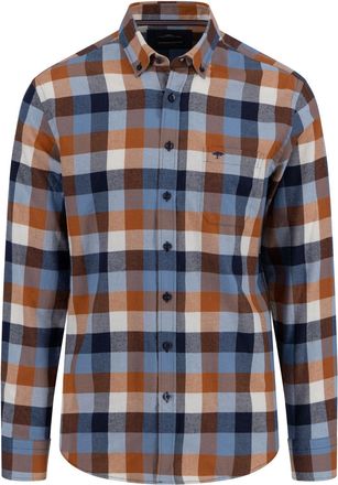 Fynch-Hatton Kariertes Flanell-Hemd aus Baumwolle Hazel/XXL