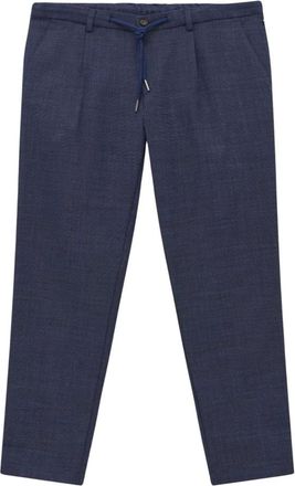 Bugatti Homme, Pantalons, Bleu, Taille: W32 L34 Pantalon avec taille partiellement &eacute;lastiqu&eacute;e et cordon de serrage