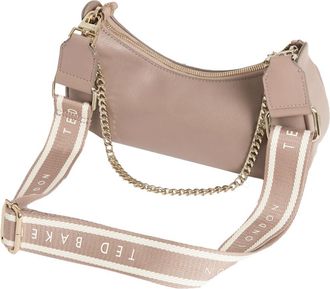 Ted Baker Damen Webbing Small Leather Shoulder Bag Tasche, Taupe