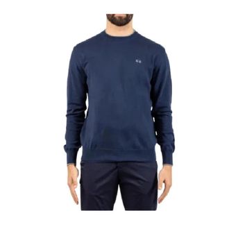 La Martina Tricot Rundhals-Pullover - - Knitwear - Herren - Blau - M