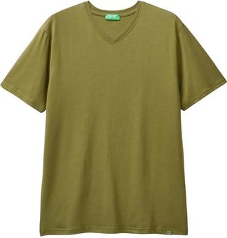 Benetton T- Shirt 3u53j4231, Vert, X-Small Hommes