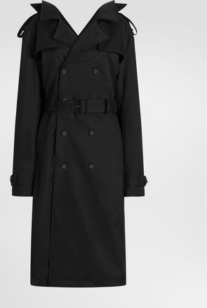 Dolce & Gabbana Trenchcoat Aus Taft - Frau Collection Schwarz 44