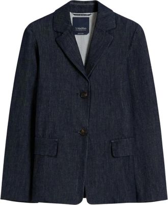 Max Mara Femme, Vestes, Bleu, Taille: 38 FR Blazers
