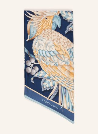 Ferragamo Ferragamo Seidenschal blau