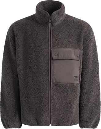 Maison Kitsun&eacute; Veste en polaire - Homme - Sport - Gris - Taille: L