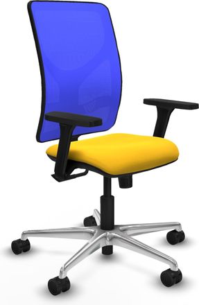 Piqueras y Crespo B&uuml;rostuhl aus Kunstleder, mit 3D-Armlehnen, h&ouml;henverstellbare Lendenwirbelst&uuml;tze, ausgestattet mit 3 Positionen und Schneideschaum, mit Rollen von 65 