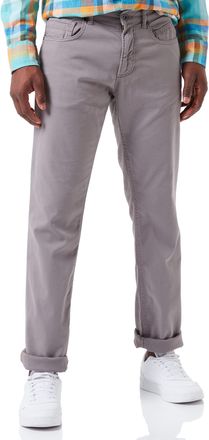 Camel Active Herren Regular Fit 5-Pocket Hose Grau, menswear-34/34