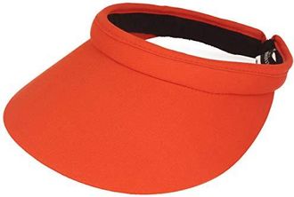 Seeberger Azalee Visière pare-soleil en coton pour femme - Rouge - Taille Unique