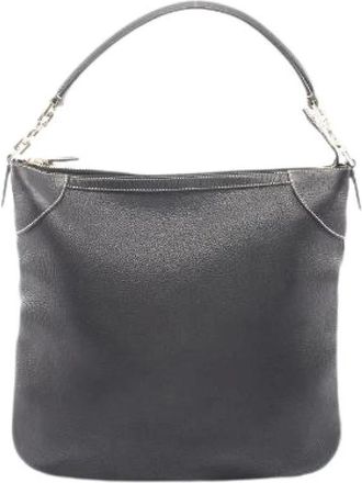 Ferragamo Sac bandouli&egrave;re en cuir Pre-owned - Femme - Pre-owned - Noir - Taille: ONE Size