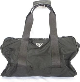 Prada unisex, Pre-owned, Noir, Taille: ONE Size Sac Week-end en Nylon Pre-owned