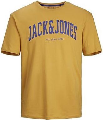 Jack & Jones Jjejosh Tee SS Crew Neck Noos T-Shirt, Honey Gold, s Hommes