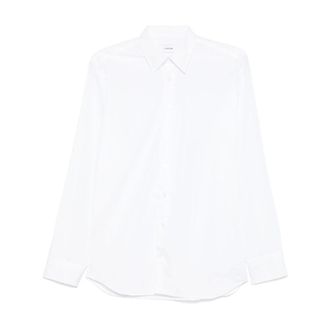 Lardini Homme, Chemises, Blanc, Taille: L Chemise Popeline Blanche &agrave; Col Italien