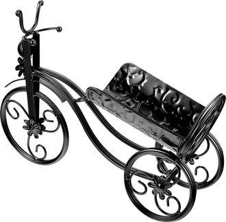 Artibetter Kreatives Fahrrad weinregal aus Metall Roter Flaschenhalter f&uuml;r Weinlagerung und Display Dekoratives Geschenk f&uuml;r Radfahrer Eleganter Flaschenhalter f