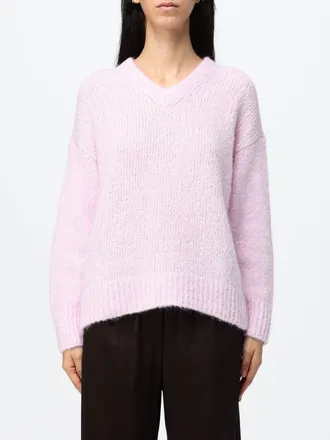 Filippa K V-Ausschnitt Pullover aus Woll-Alpaka-Mischung mit &uuml;berschnittenen Schultern