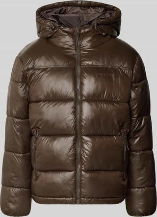 Review Gl&auml;nzende Steppjacke mit Kapuze und Rei&szlig;verschlusstaschen