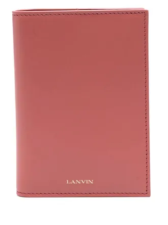 Lanvin étui de passeport à plaque logo - Rose