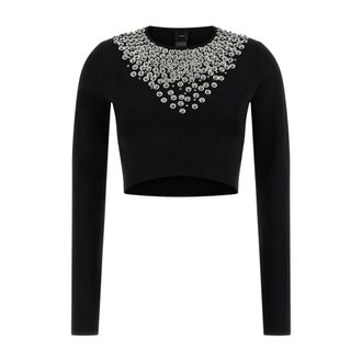 Pinko Stilvolle Sweaters Kollektion - - Knitwear - Damen - Schwarzk - M