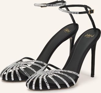 Alev&igrave; Alevi Sandaletten Penelope 110 Mit Schmucksteinen schwarz