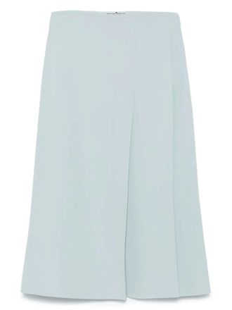 Ermanno Scervino Midirock mit Faltendetail - Blau