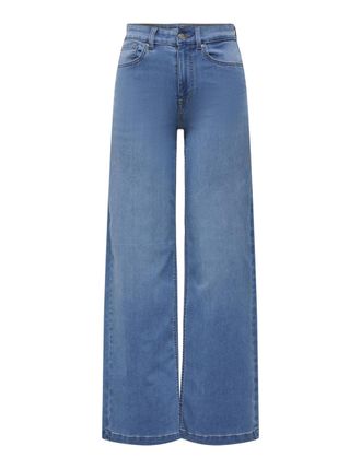 Only Damen Onlmadison-Royal Hw Wide DNM, Medium Blue Denim, XS / 30L