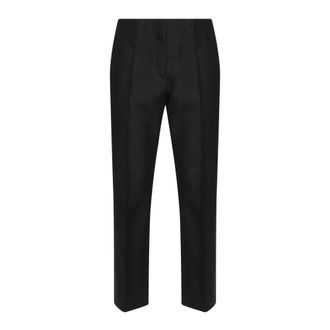 Dries Van Noten Femme, Pantalons, Noir, Taille: 36 FR Cropped Tailored Pantalons