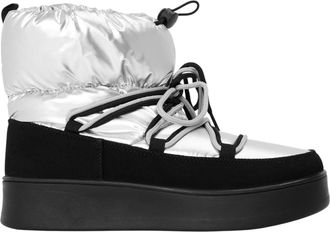 Steve Madden Zienna Schneestiefel f&uuml;r Damen, Blockabsatz (Silber)