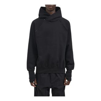 Thom Krom Homme, Sweatshirts et sweats &agrave; capuche, Noir, Taille: L MS 193 Sweat &agrave; capuche