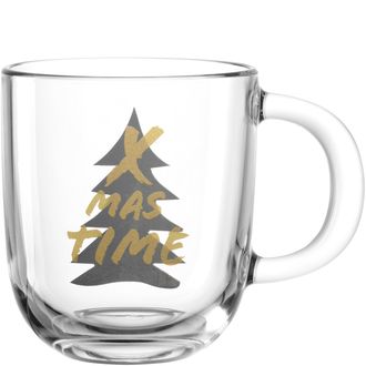 Leonardo Leonardo Tasse SILENZIO 400 ml X MAS TIME, sp&uuml;lmaschinengeeignet, mikrowellengeeignet, Max. 100&deg;C