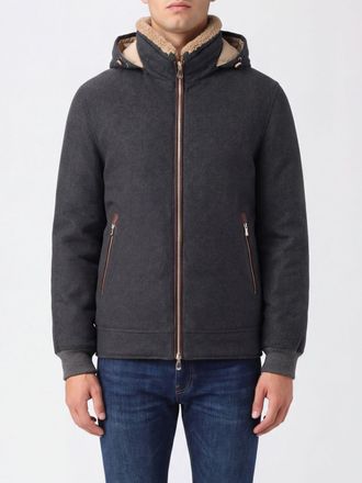 Brunello Cucinelli Blouson bomber en laine avec capuche et col montant