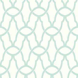 RoomMates thedecofactory rmk9120wp Tapete ahesif wiederverwendbar Maschengröße blau, Vinyl, Mehrfarbig, 500 x 53 x 0,1 cm