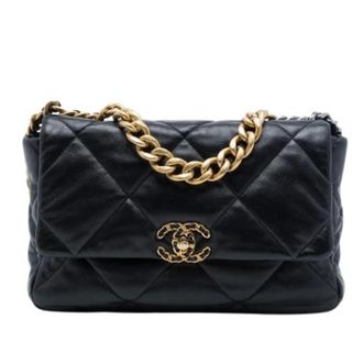 Chanel Pre-owned Large 19 Flap Bag - - Pre-owned - Damen - Schwarzk - ONE SIZE