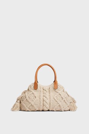Gerard Darel Sac &agrave; main en tricot - 24 GD MARILYN - Naturel