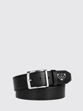 Philipp Plein Ceinture en cuir de veau avec boucle logo en m&eacute;tal