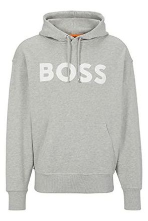 BOSS Hommes WebasicHood Sweat &agrave; Capuche en Molleton de Coton avec Logo imprim&eacute; en Gomme