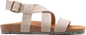 Zouri Damen vegan Sandalen Sand Leinen Beige