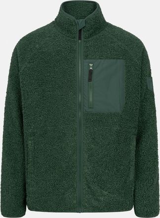 Derbe Derbe Herren Fleecejacke Kuschelby Pocket Gr&uuml;n Teddy