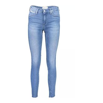 Calvin Klein Femme, Jeans, Bleu, Taille: W24 L30 Jean Skinny Fit Bleu Clair avec D&eacute;tail Logo