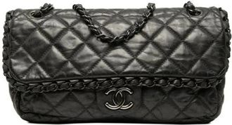 Chanel Sac bandouli&egrave;re vintage doccasion - Femme - Pre-owned - Gris - Taille: ONE Size