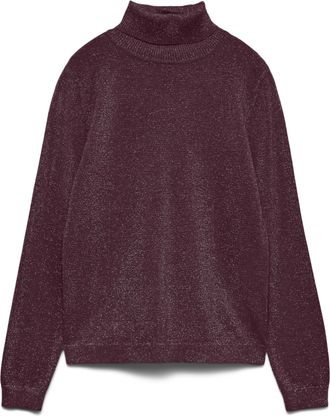 Vero Moda Vmhappyglitter Ls Rollneck Pullover Boo