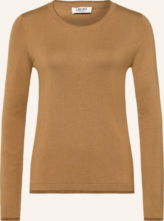 Liu Jo Liu Jo Pullover Mit Glitzergarn beige