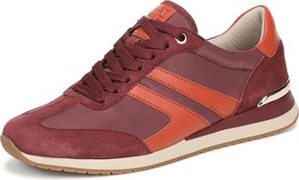 Naturalizer Damen Lorena Turnschuhe mit Schnürung, Weite Passform, Rot, EU 38.5