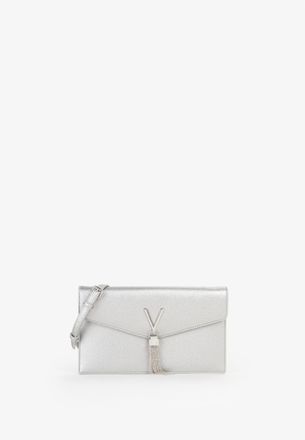 Valentino Handbags Umh&auml;ngetasche VALENTINO BAGS LUXE, Damen, Gr. B/H/T: 27cm x 16cm x 0,5cm, argento, Lederimitat, Taschen Umh&auml;ngetasche, Damen Schultertasche, Clutch mi