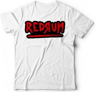 Generico T-shirt Shining Redrum pour homme 100 % coton Film Horror Vintage - Blanc - XX-Large