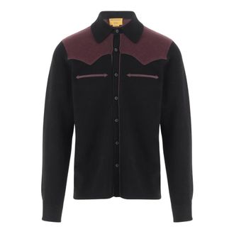 Guest In Residence Western Button Up! Hemd - - Knitwear - Herren - Schwarzk - M