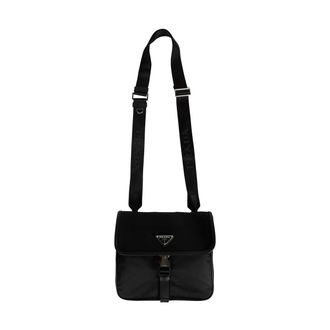 Prada Re-Nylon And Saffiano Leather Shoulder Bag