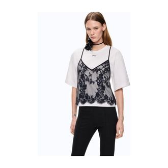 Pinko Pinko, Femme, Tops, Multicolore, Taille: 44 FR T-shirt col rond